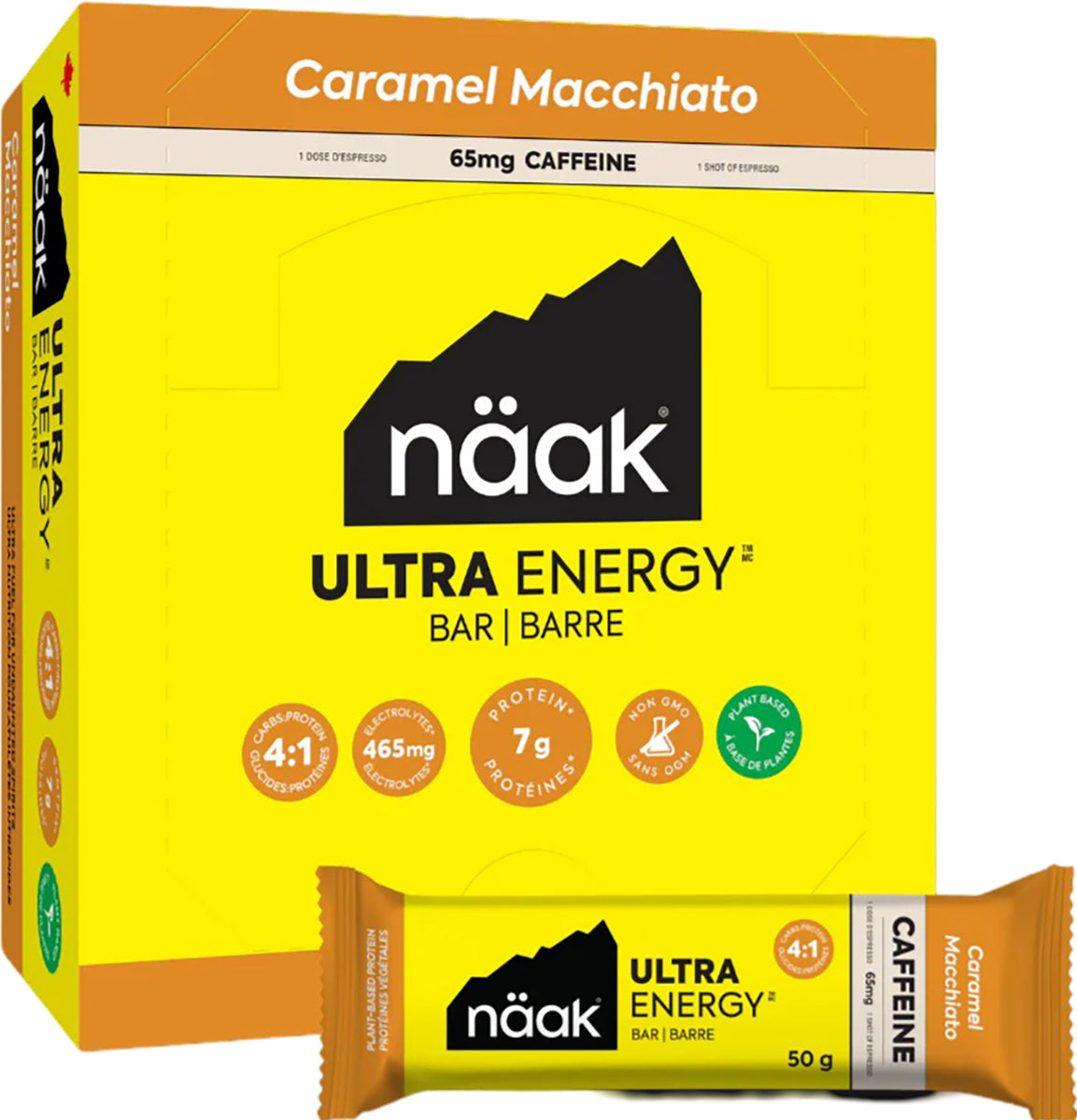 Naak Barres énergétiques caramel macchiato 12 x 50g | Altitude Sports