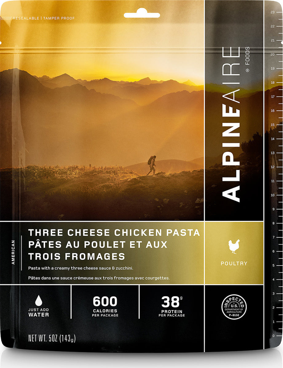AlpineAire Foods Pâtes au poulet trois fromages | Altitude Sports